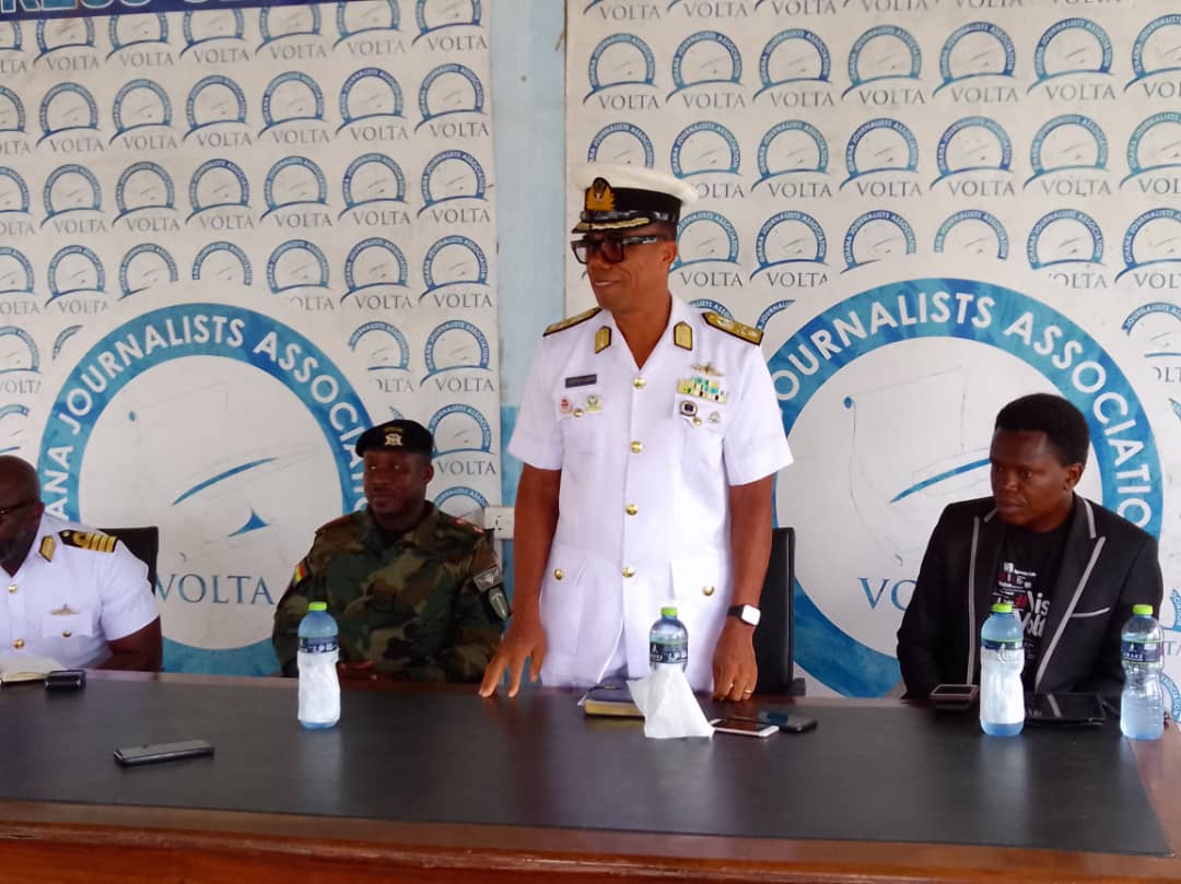 Flag Officer Commanding Naval Training Command tours units in Volta ...