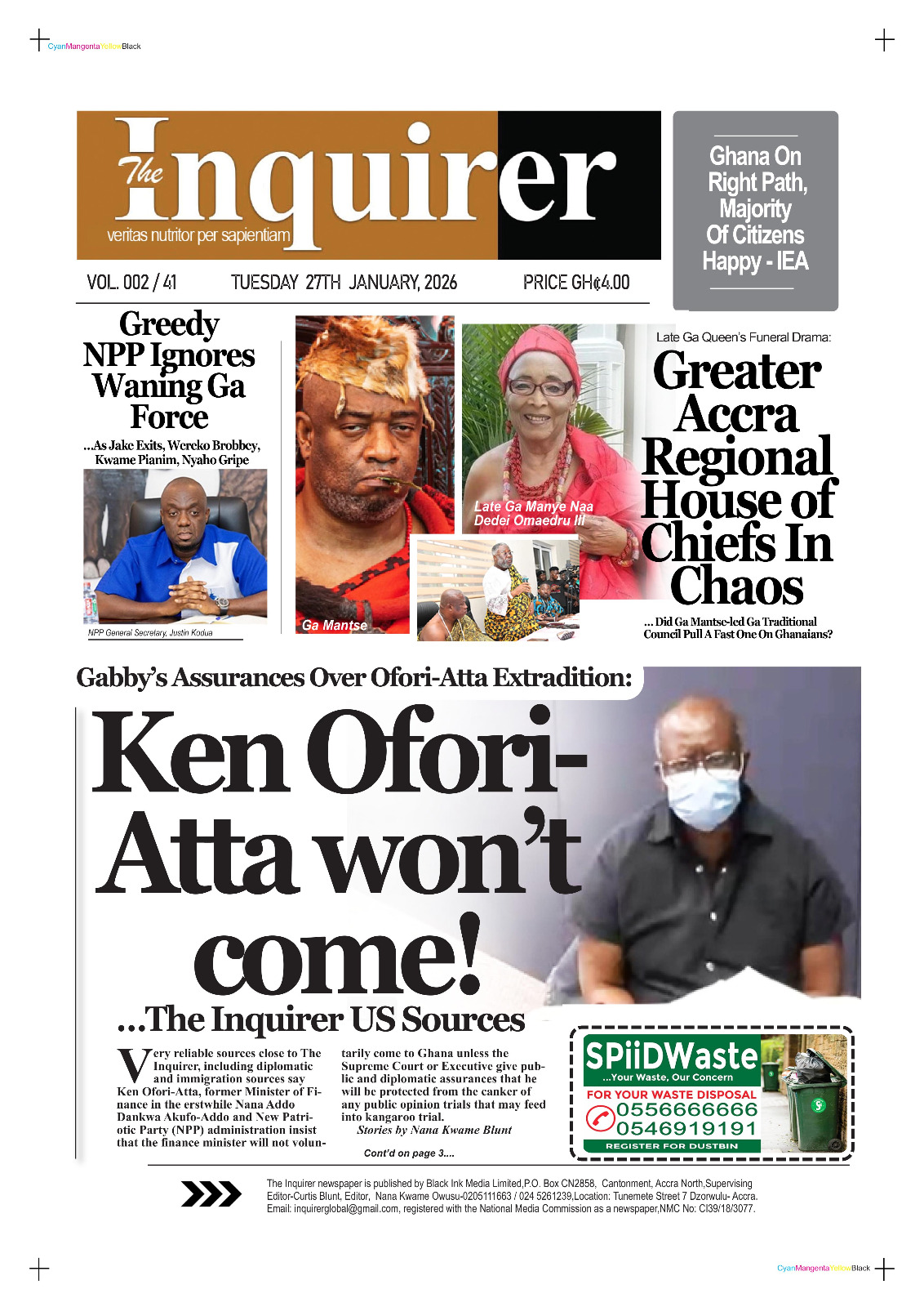 E-Newspapers Available for Sale Today January 27th, 2026 on www ...